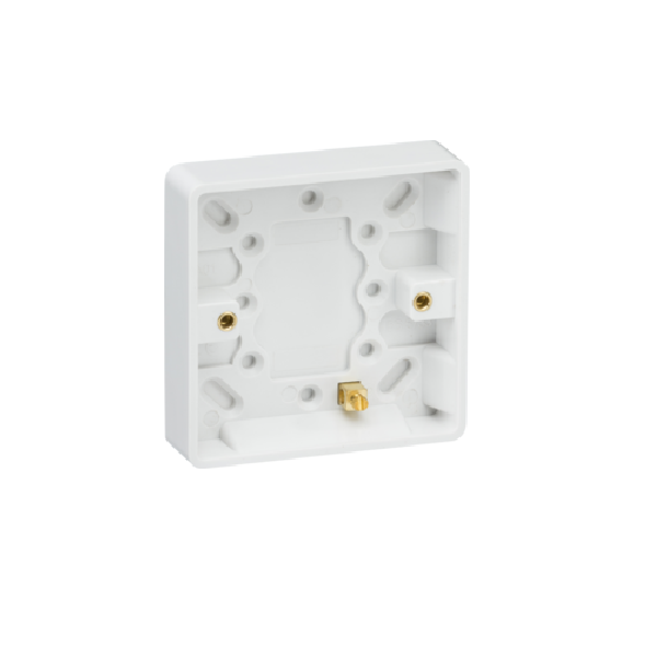 Single 16mm Pattress Box with Earth Terminal / CU1300 - Spark Security ...